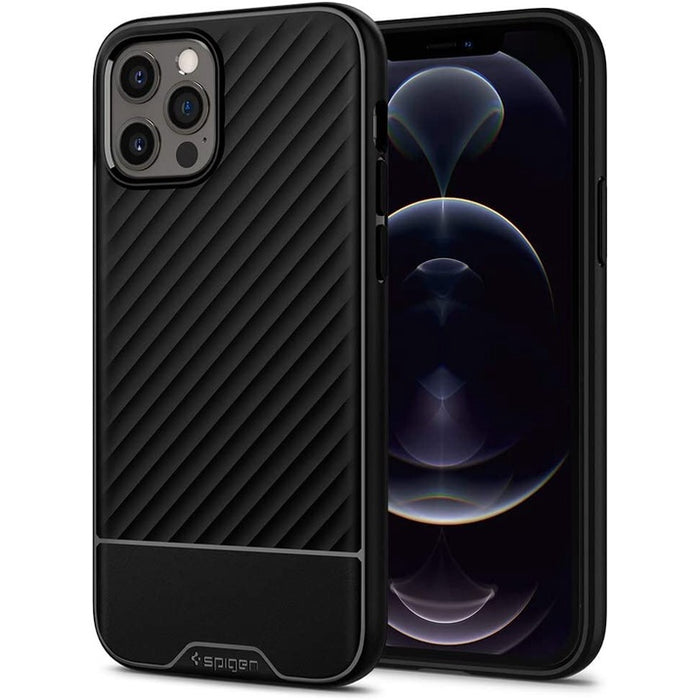Spigen Core Armor Case Matte Black Designed for iPhone 12 & 11 / Pro