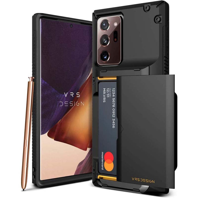 VRS DESIGN Damda Glide Pro for Galaxy Note 20 Ultra Case [4 Cards] [Se